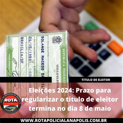 Eleições 2024 Prazo para regularizar o titulo de eleitor termina no