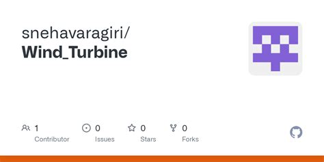 GitHub Snehavaragiri Wind Turbine