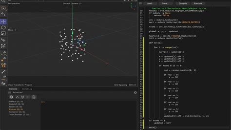 Cinema 4d Python Tutorial 18 Random Walker Effector Youtube
