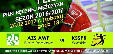 Mecz piłki ręcznej AZS AWF Biała Podlaska vs KSSPR Końskie zaproszenie RadioBiper