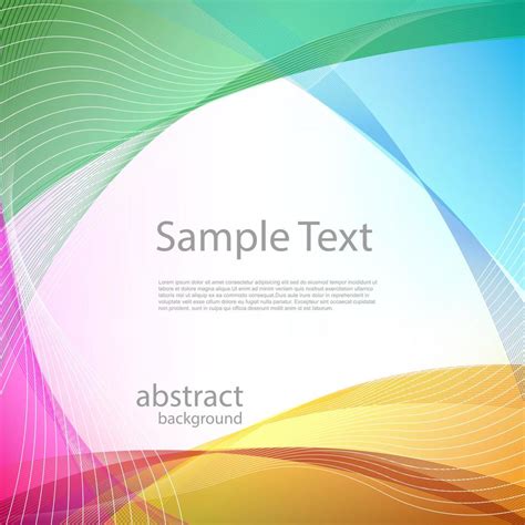 Abstract Colorful Wave Background Vector Illustration 22674098 Vector Art At Vecteezy