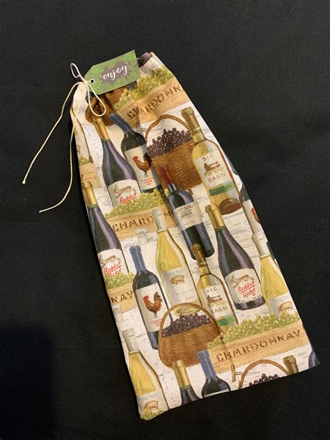 Bolsa de vino Viste cualquier botella de vino o champán con esta bolsa linda duradera y