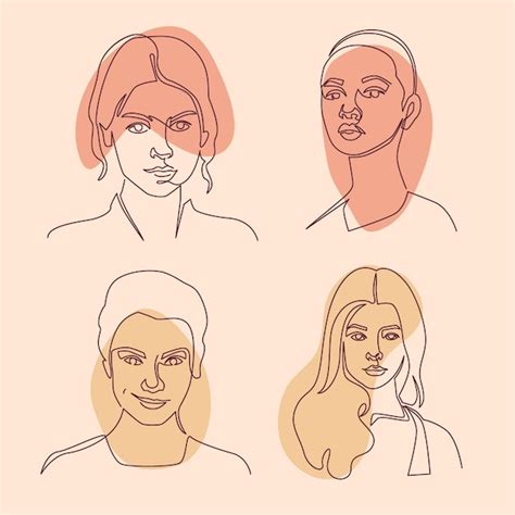 Ilustración De Dibujo De Cara Dibujada A Mano Vector Gratis