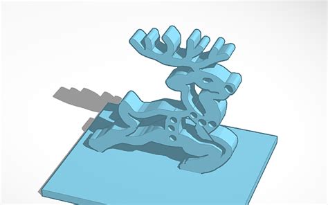 3d Design Reindeer Tinkercad