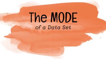 Mean Median Mode Activites By Brenna Damminger TPT
