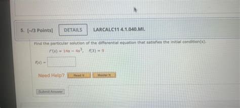 solved f′′ x 3x2 f′ −1 −4f 2 5find the particular