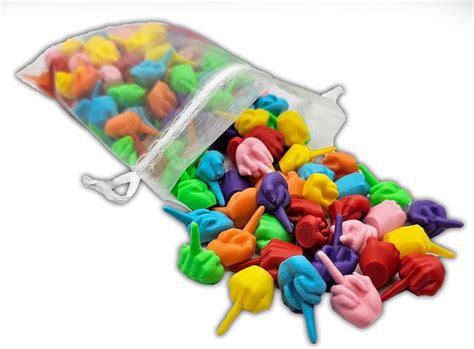 Bag Of Hands Middle Fingers In Bulk Tiny Middle Fingers