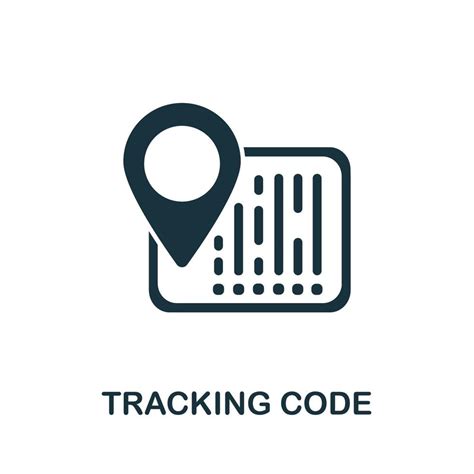 Tracking Code Icon From Affiliate Marketing Collection Simple Line Tracking Code Icon For