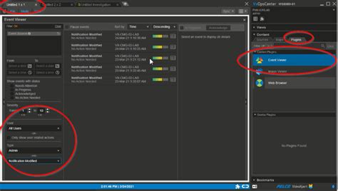 Viewing Events Through Videoxpert Opscenter