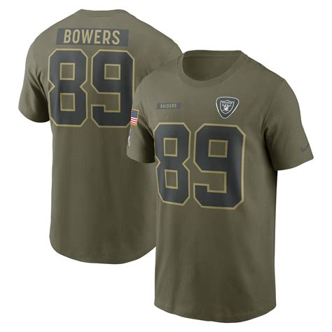 Mens Las Vegas Raiders Brock Bowers Nike Olive 2025 Salute To Service