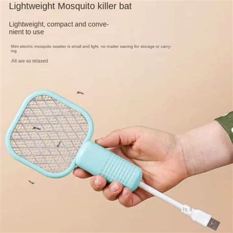 Usb Mini Electric Mosquito Racket Random Color Sadadropship