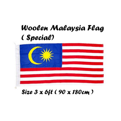 Malaysia Flag X Ft Woolen Highest Premium Quality Bendera Malaysia X Ft Woolen Bendera