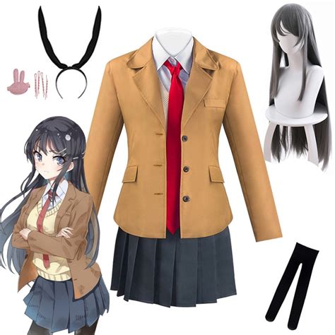 Anime Sakurajima Mai Cosplay Costume Seishun Buta Yarou Bunny Girl