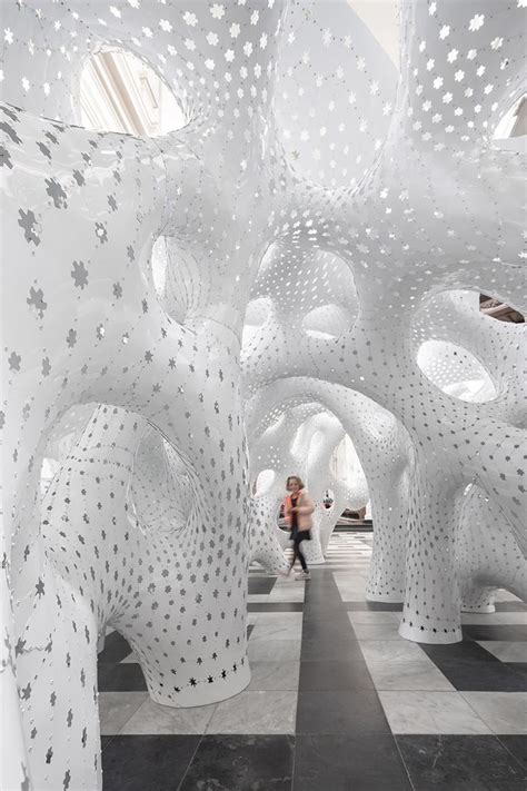 Marc Fornes Theverymany Installs Dreamy Coral Like Structure Within