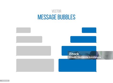 Ilustración De Mensaje Burbujas Iconos Vectoriales Para El Chat