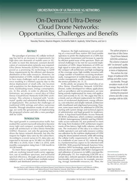Pdf On Demand Ultra Dense Cloud Drone Networks Opportunities Challenges And Benefits