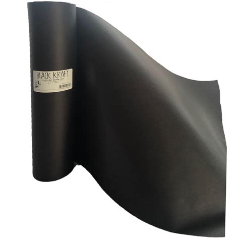 Papersaurus Black Kraft Paper Mmf7 Roll Black Wrapping Paper Roll 100 Recyclable Black
