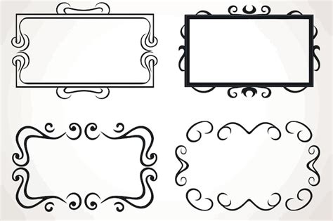 Free Vector Colorful Squiqqle Line Frame White Background Premium AI Generated Vector