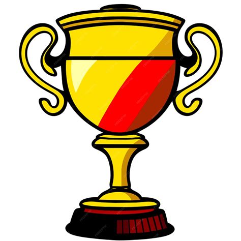 Premium Vector Trophy Vector Illustration Cartoon