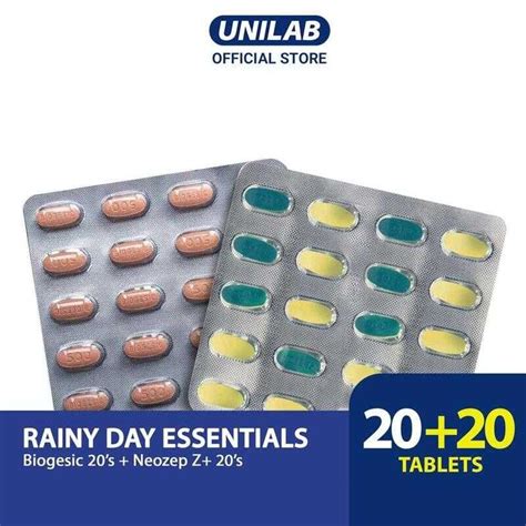 Unilab Rainy Day Essentials Biogesic 20s Neozep Z Kit For