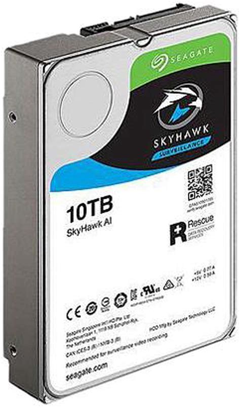 Seagate SkyHawk AI ST10000VE001 10TB 7200 RPM 256MB Cache SATA 6.0Gb/s ...