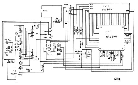 Essential Components Of A Digital Multimeter Schematic