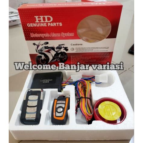 Jual ALARM MOTOR HD BISA STARTER REMOTE ANTI MALING SENSOR GETAR ALARAM Shopee Indonesia