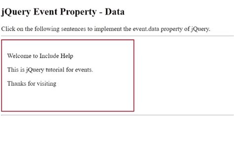 Jquery Event Data 属性：イベントハンドラにデータを渡すための便利なツール Itチュートリアル
