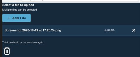 Change Trash Icon In File Uploader Component Issue 7 Allianz Ng