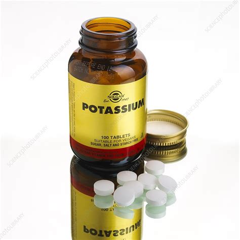 Potassium Tablets Stock Image C0182881 Science Photo Library