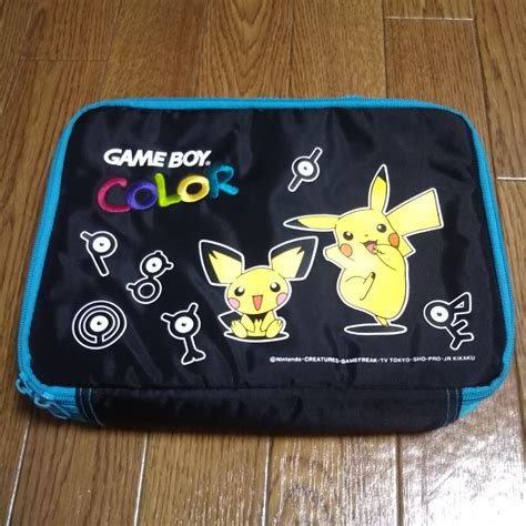 【やや傷や汚れあり】「ゲームボーイカラー収納ケース（キャリーバッグ） ポケットモンスター ピカチュウ ピチュー」の落札情報詳細 ヤフオク