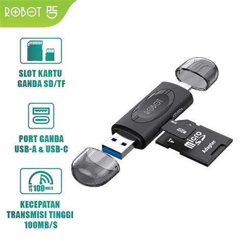 Jual ROBOT Card Reader CR In Card Reader USB To Type C OTG