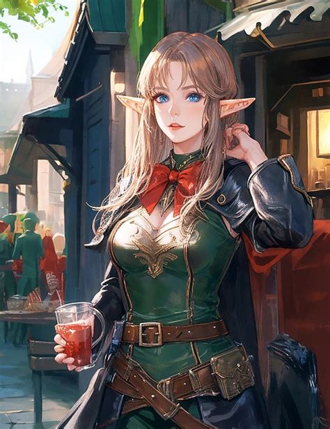 Download Ai Generated Elf Girl Royalty Free Stock Illustration Image