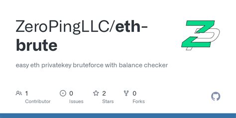 GitHub ZeroPingLLC Eth Brute Easy Eth Privatekey Bruteforce With Balance Checker