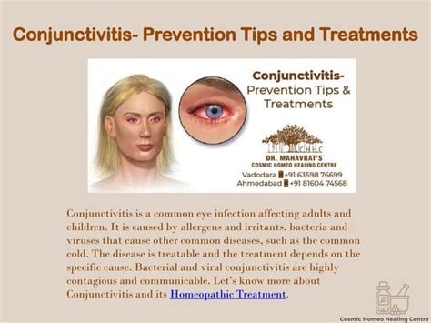 Conjunctivitis Prevention Tips And Treatments Ppt