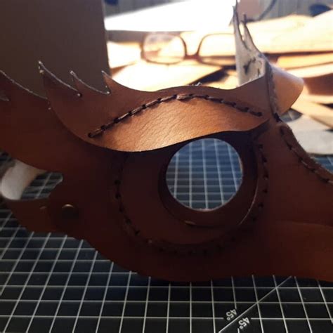 Leather Bird Mask Pattern Easy Diy Craft Pdf And Dxf Files Etsy