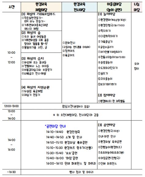 환경의 날우리가 Green 미래 행사 안내 행사안내 화성시에코센터