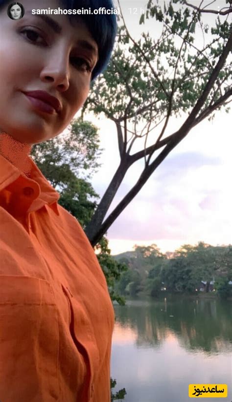 شومیز خوشرنگ و استایل خاص سمیرا حسینی کنار دریاچه تفریحیعکس