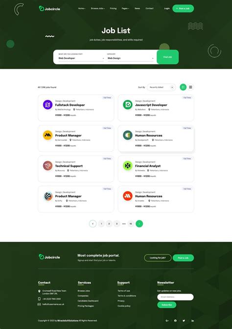 Job Circle Job Portal Template Job Portal Website Themes