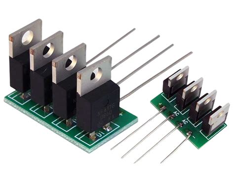 Assembled Discrete Bridge Rectifier Pcb Type 2 To 220 Radial Style W