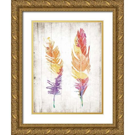 Onrei 15x18 Gold Ornate Wood Framed With Double Matting Museum Art