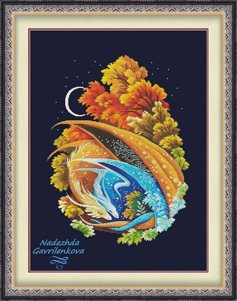 Love Of Dragons Cross Stitch Pattern Cross Stitch Design Etsy