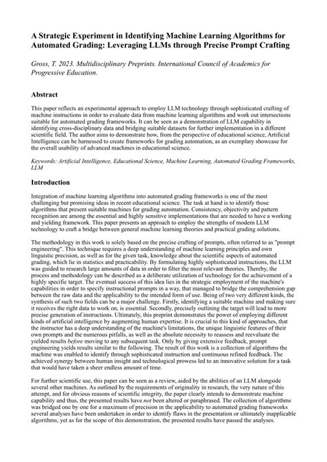 Pdf A Strategic Experiment In Identifying Machine Learning Algorithms