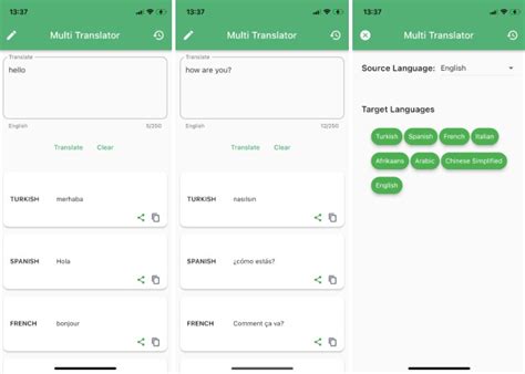 An App Utilizes To Translate Any Text To Multiple Languages