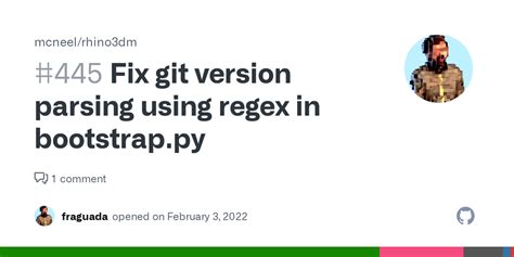 Fix Git Version Parsing Using Regex In Bootstrap Py Issue 445