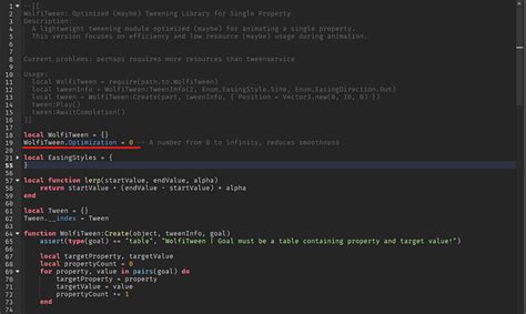 Wolfitween Tweening With Lerp A Flexible And Lightweight Module Creations Feedback
