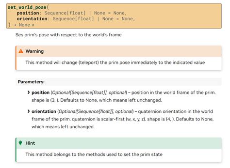 Physx Error When Calling Setworldpose With Non Normalized Orientation Isaac Sim Nvidia