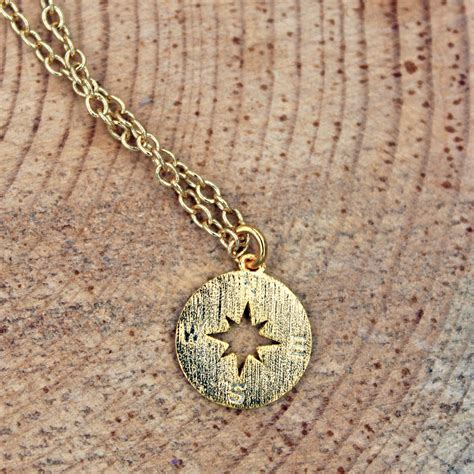 Compass Charm Necklace Warbles With Bella