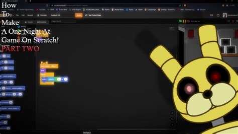 how to make a one night at game in scratch part 2 youtube