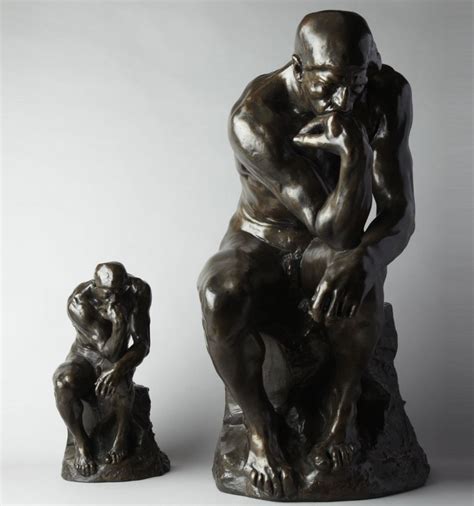 Le Penseur 71 cm reproduction de sculpture officielle du musée Rodin